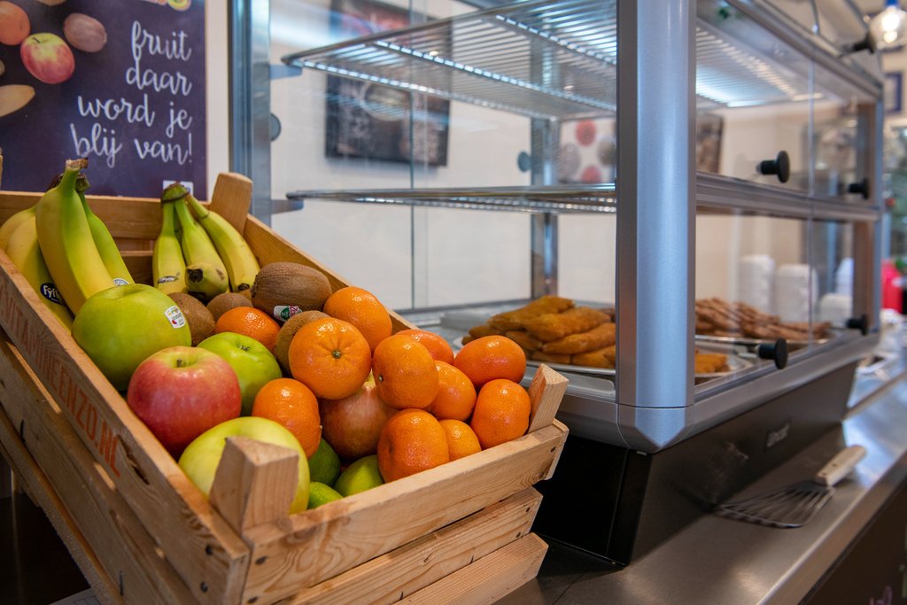 Gezonde schoolkantine en goede koffie in de koffiecorner!
